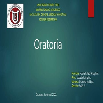 la oratoria | PPTX