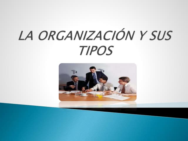 La Organización Y Sus Tipos Pptx