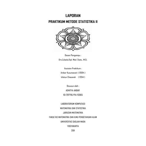 Laporan Metode Statistika | DOC