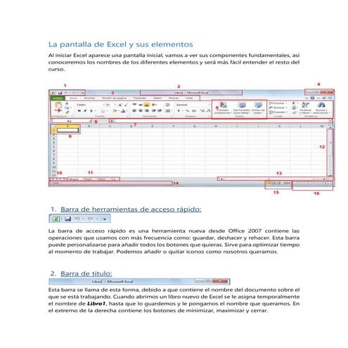 Partes de microsoft excel | PPTX