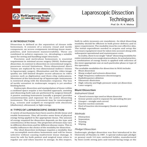 Laparoscopic Urological Procedures at WLH | PDF