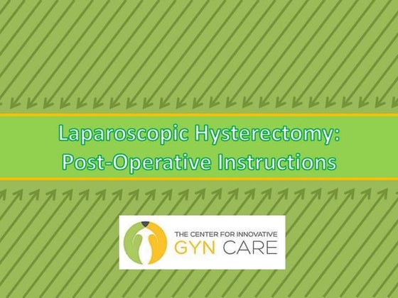 The Center For Innovative Gyn Care presentations