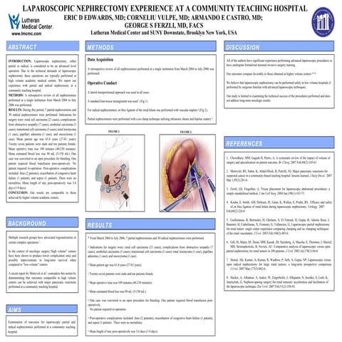Laparoscopic Nephrectomy Experience at a Community Teaching Hospital | PPT