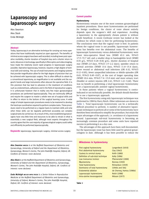 Alex Swanton: Symptoms of Fibroids | PDF