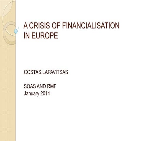 Lapavitsas Profiting without producing - Barcelona 2014 | PPTX ...
