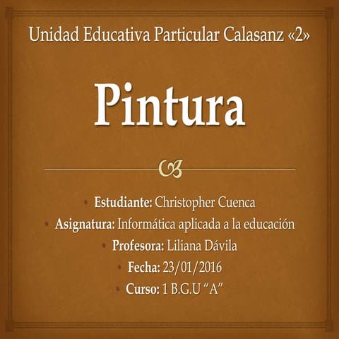 La pintura | PPTX