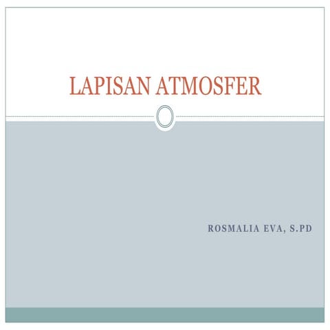 Lapisan atmosfer | PPT