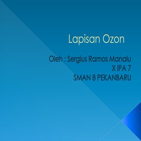 Lapisan Ozon | PPT