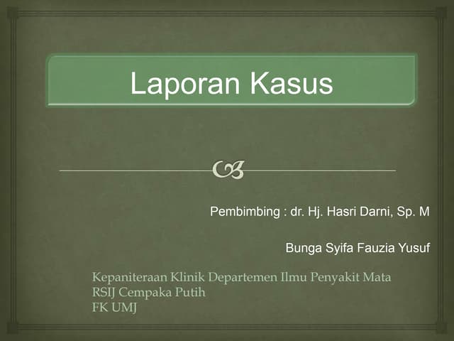 WOC penyakit mata Glaukoma | DOC