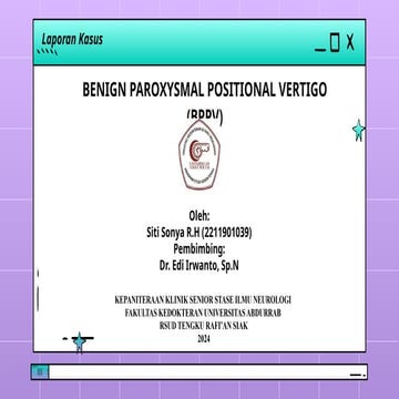 LAPKAS BPPV SITI SONYA NEW.pptxs.laporan kasus | PPTX