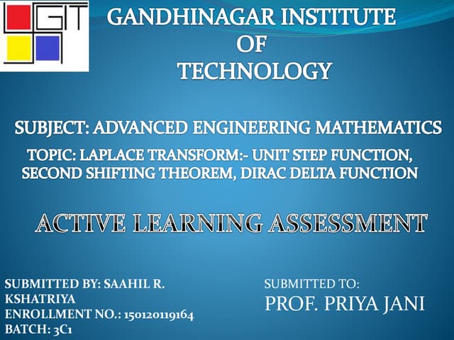 Laplace Transform of Periodic Function | PPTX