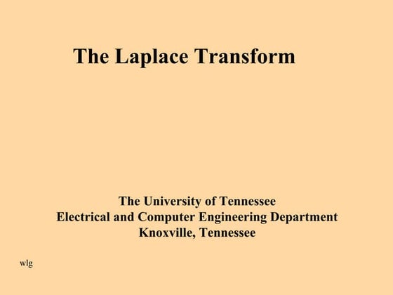 Laplace Transformation & Its Application | PPTX