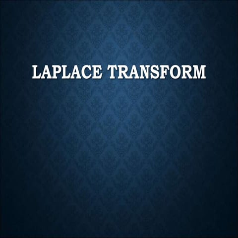 Laplace_Transformation | PPT