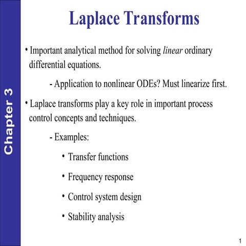 control theory Laplace Transforms lecture | PPT