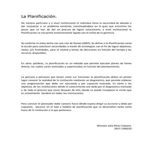 La Planificación Docx