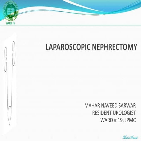 Lap nephrectomy case ppt | PPTX