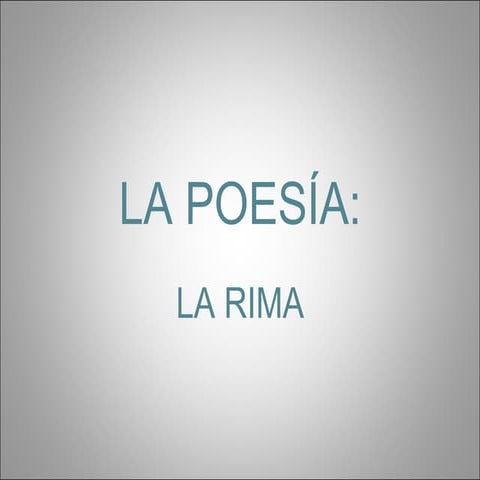 La poesía | PPT