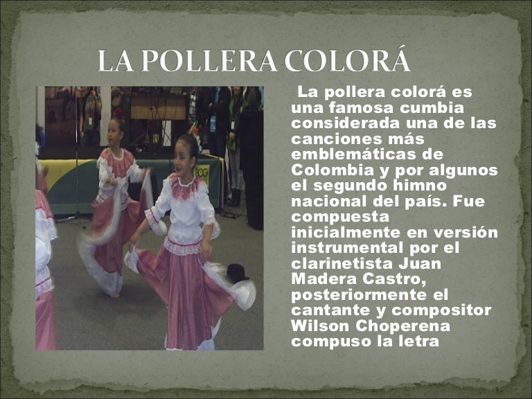 La pollera colorá