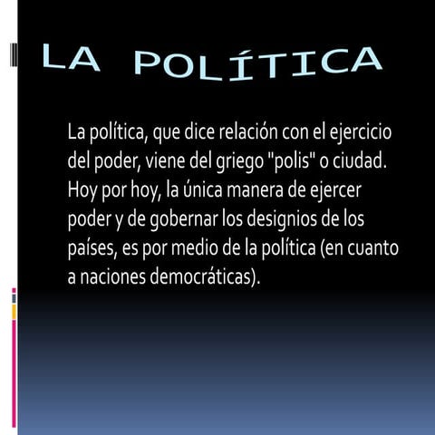 El Poder y la Política | PPT