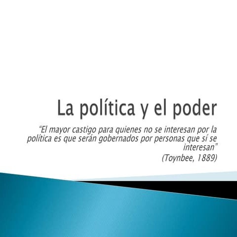 La política y el poder | PPTX