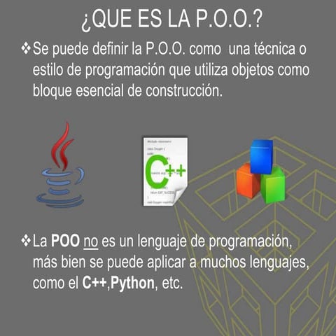 Programacion Orientada a Objetos (poo) | PDF