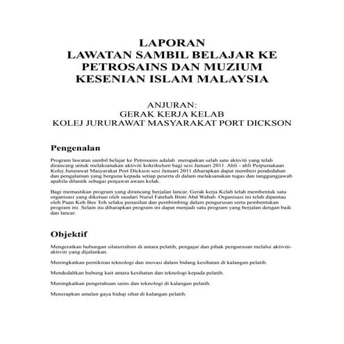 Laporan | PDF