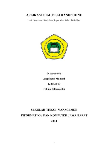 Laporan analisis sistem informasi | PDF