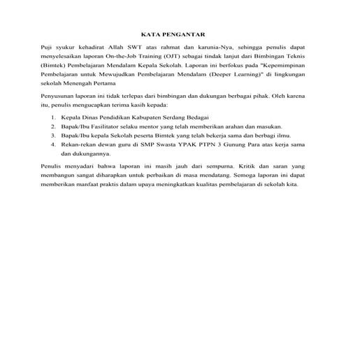 Laporan On The Job TRaining PM KS Siti Hikmah.pdf