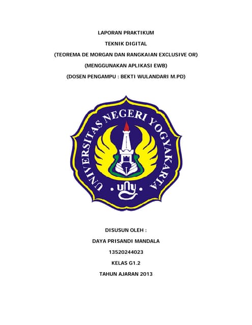 Gerbang Universal NAND dan NOR | PDF