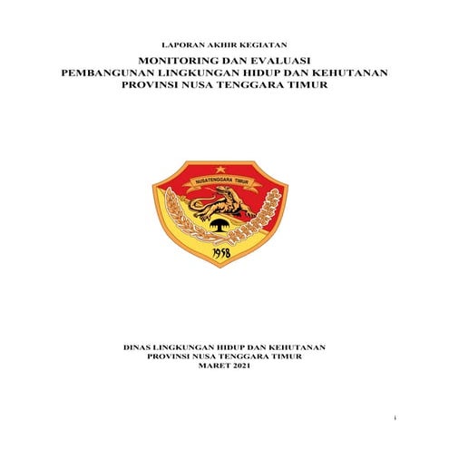 Laporan akhir kegiatan monev 2020 | PDF