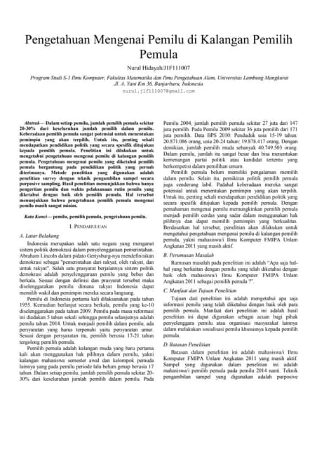 Tantangan pemilu serentak 2024 | PPT