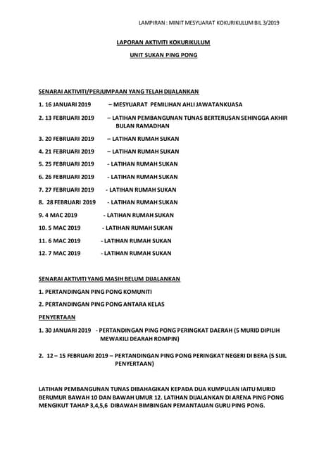 Jadual bertugas kem pemimpin muda (2) | PDF