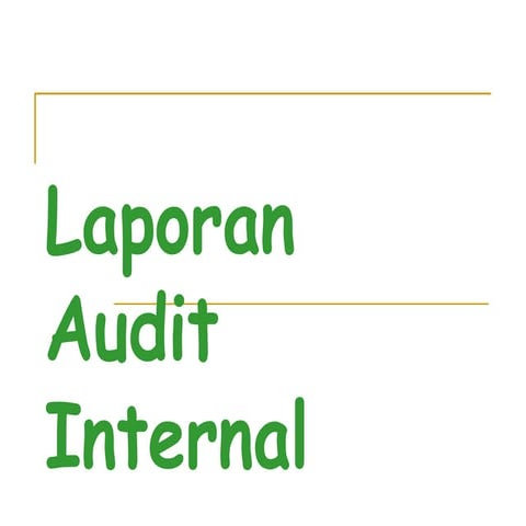 Laporan Audit Internal.ppt