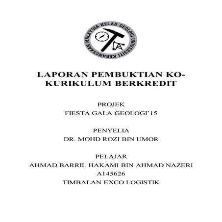 Laporan bergambar barril hakami | DOCX