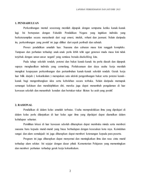 KERTAS KERJA PROGRAM SAINS SUKAN | DOCX