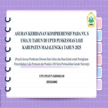 Asuhan Kebidanan Komprehensif Continuity of Care.pptx