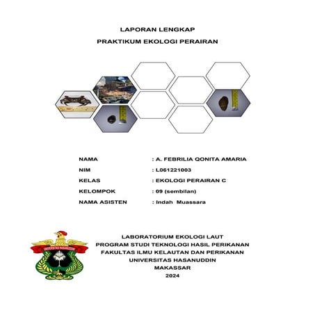 Laporan Lengkap Praktikum Ekologi Perairan | DOCX