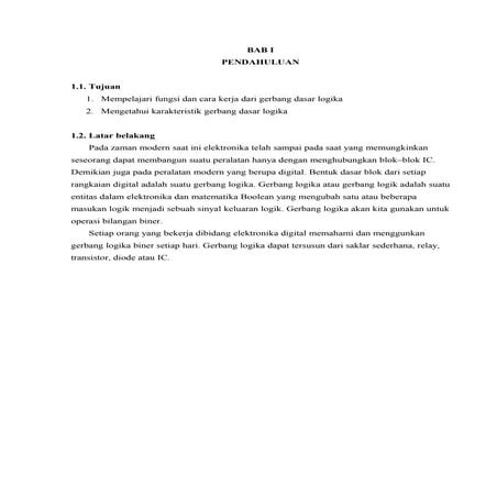 Gerbang Universal NAND dan NOR | PDF