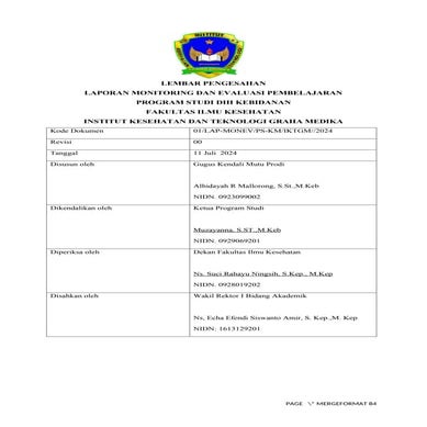 LAPORAN_EVALUASI_DOSEN. SEMESTER GENAP 2023-2024 | PDF