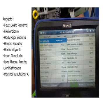 penggunaan scanner dengan mesin g scanner pada diesel | PDF