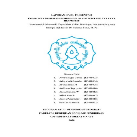 Laporan Hasil Presentasi Kelompok 3.pdf. | PDF