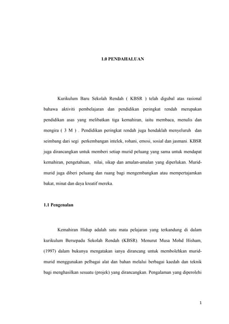 Contoh Refleksi Assignment IPG | PDF