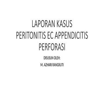 Peritonitis dan Optek Perforasi Gaster.pptx