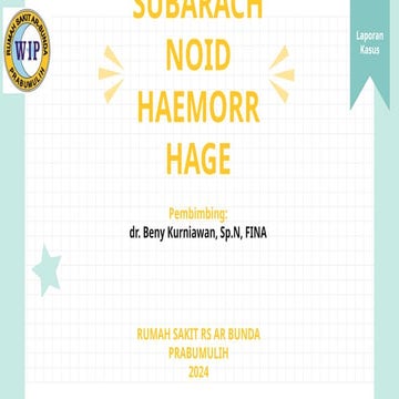Laporan Kasus SAH.pptx hrhehshagajajbahahavavava | PPT
