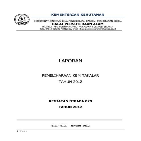 Laporan kbm takalar | DOCX