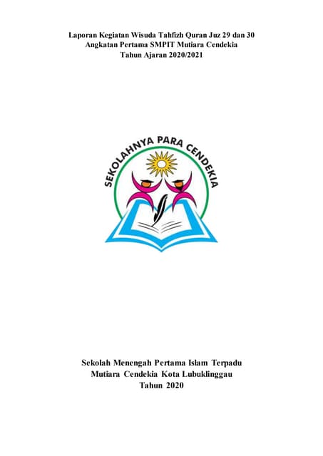 Laporan Kegiatan Wisuda Tahfizd 2020 Autosaved Pdf