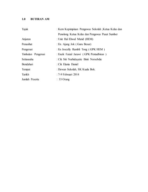 Bidang tugas setiap ahli jawatankuasa | PDF