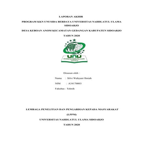 Laporan kkn | PDF