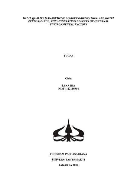 Pengendalian Kualitas dan Konsep Dasar di Industri | PPTX