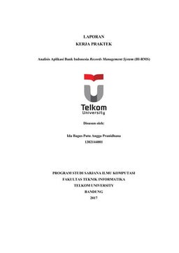 Laporan Kerja Praktik Telkom University 2019 | PDF